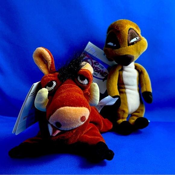Disney | Toys | Disneys The Lion King Timon And Pumba Beanie Bundle ...